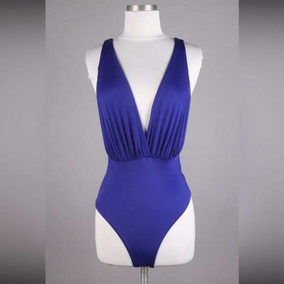 hello miss | Tops | Royal Blue Bodysuit | Poshmark